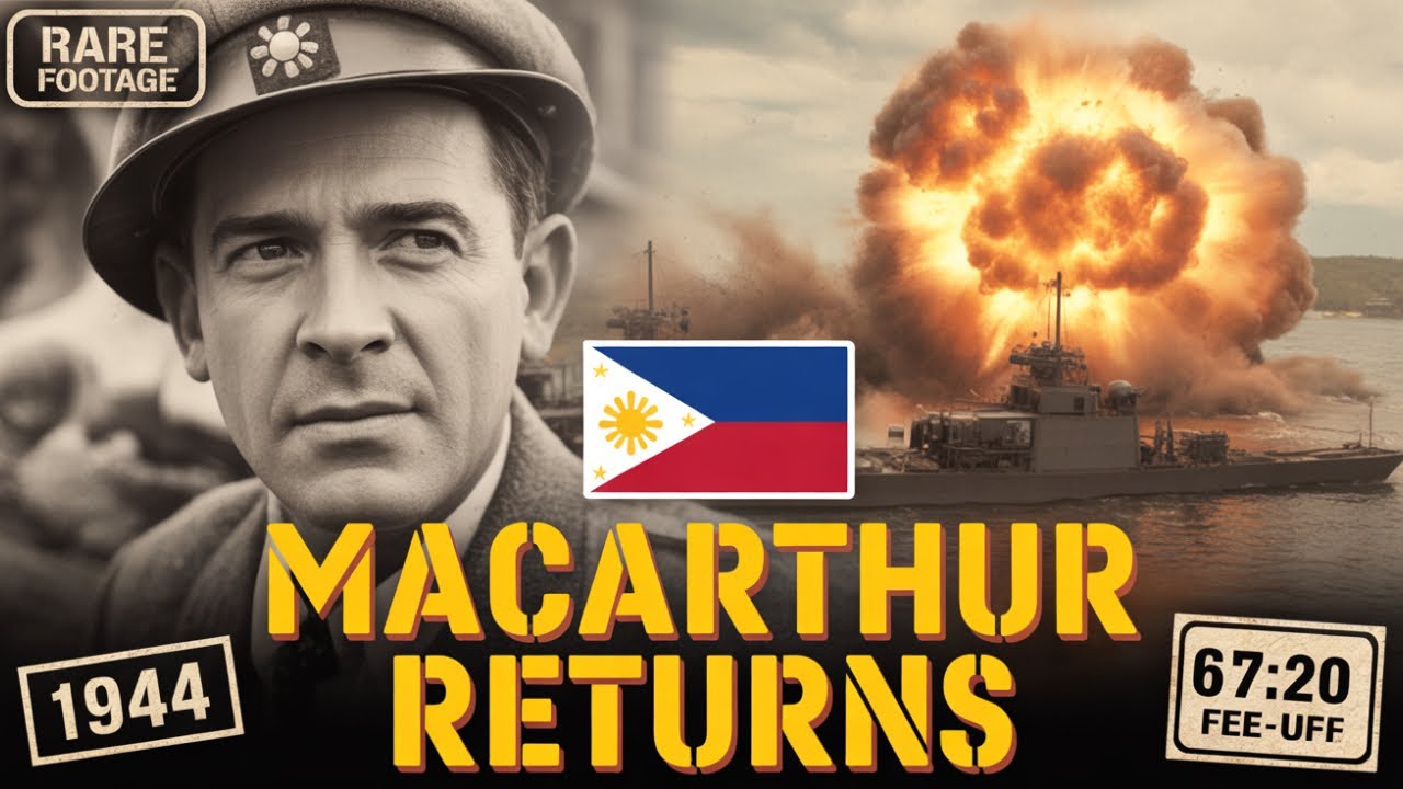 MacArthur Returns to the Philippines - Rare WWII Archive Footage - YouTube