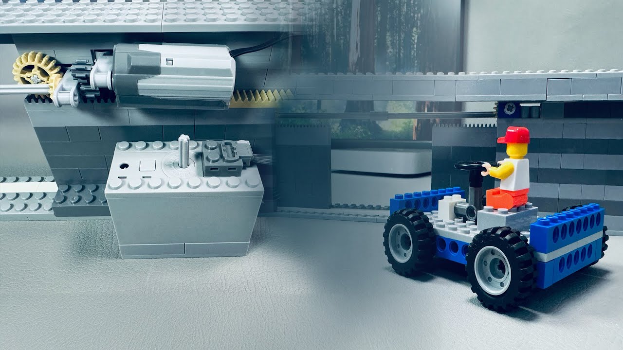 Building a Smooth Sliding Gate with LEGO Technic Motors - YouTube