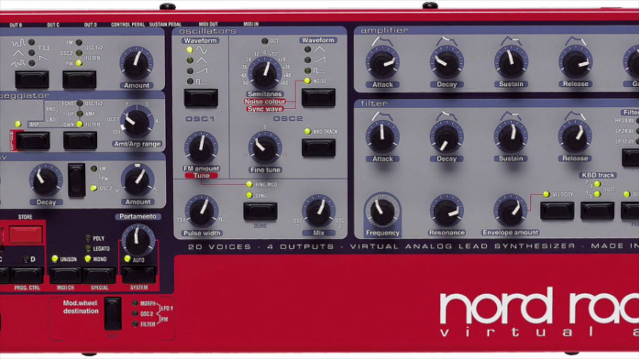 Nord Lead 2x demo part 1 - YouTube