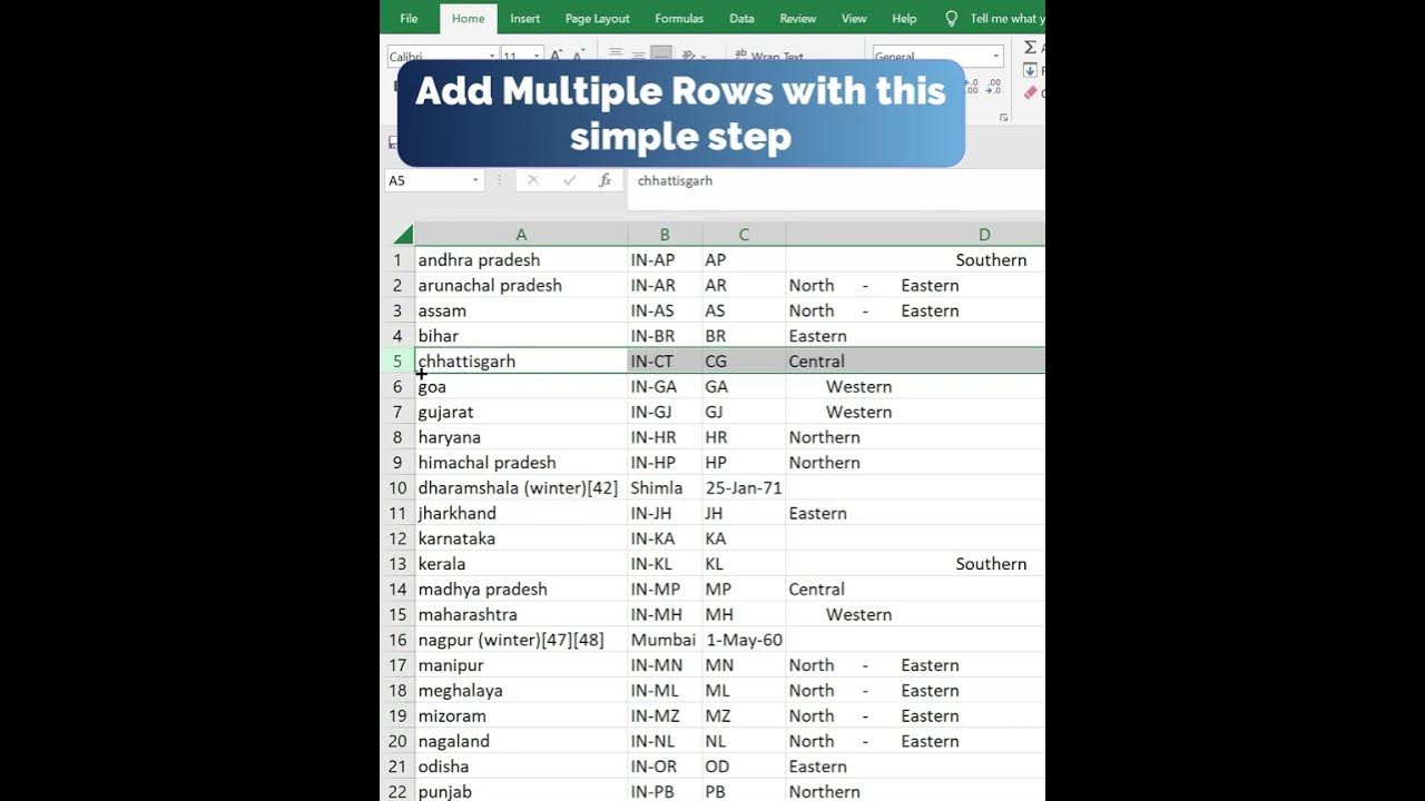 Learn how to add Multiple rows in excel with this simple trick #excel #shorts - YouTube