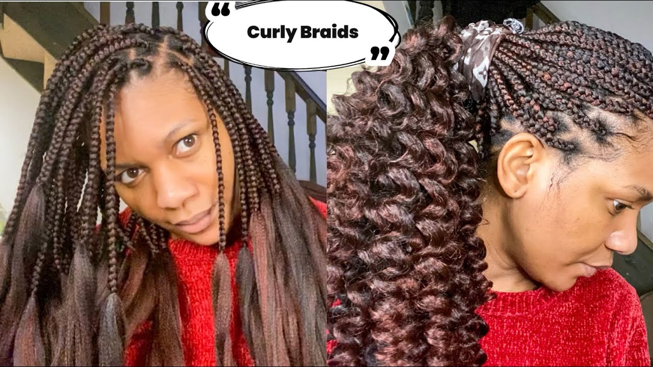Easy curly box braid |beginners friendly - YouTube