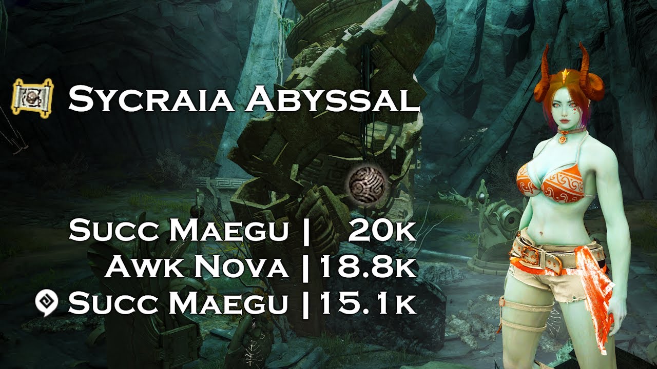 BDO | Sycraia Abyssal 15.1k-20k (L2) | Succ Maegu, Awk Nova - YouTube
