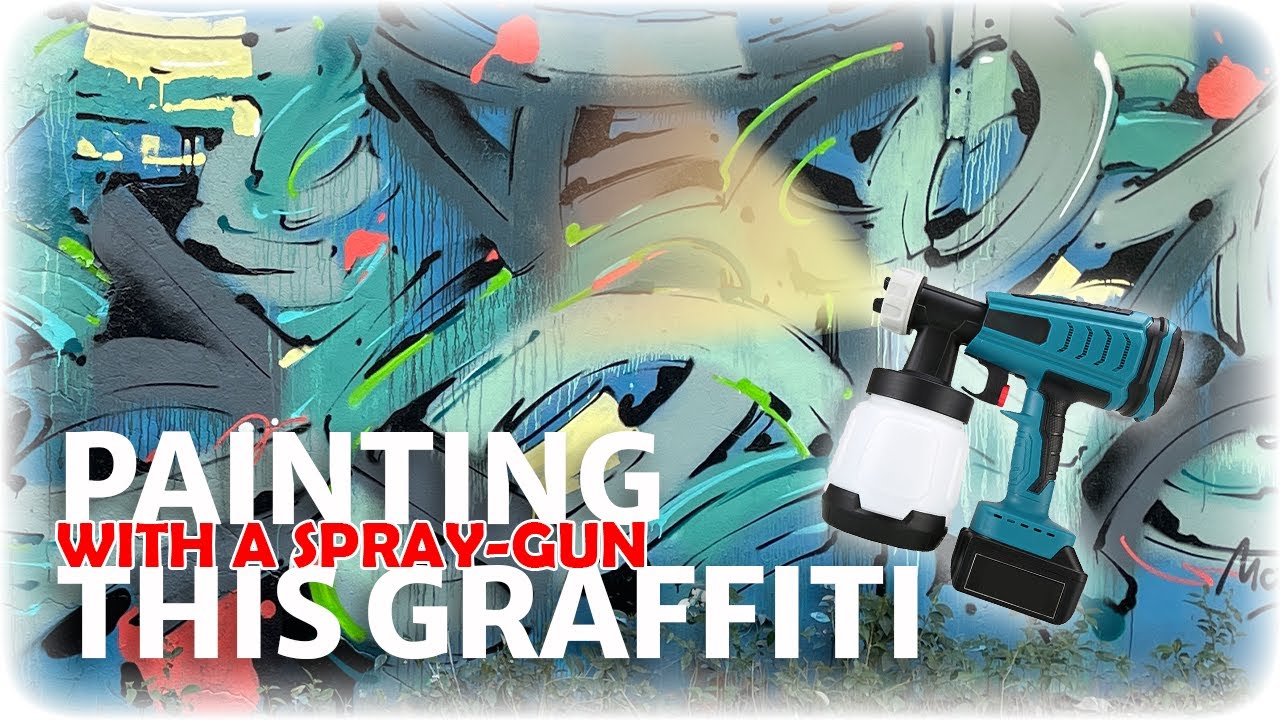 GRAFFITI with a Spray Gun - YouTube