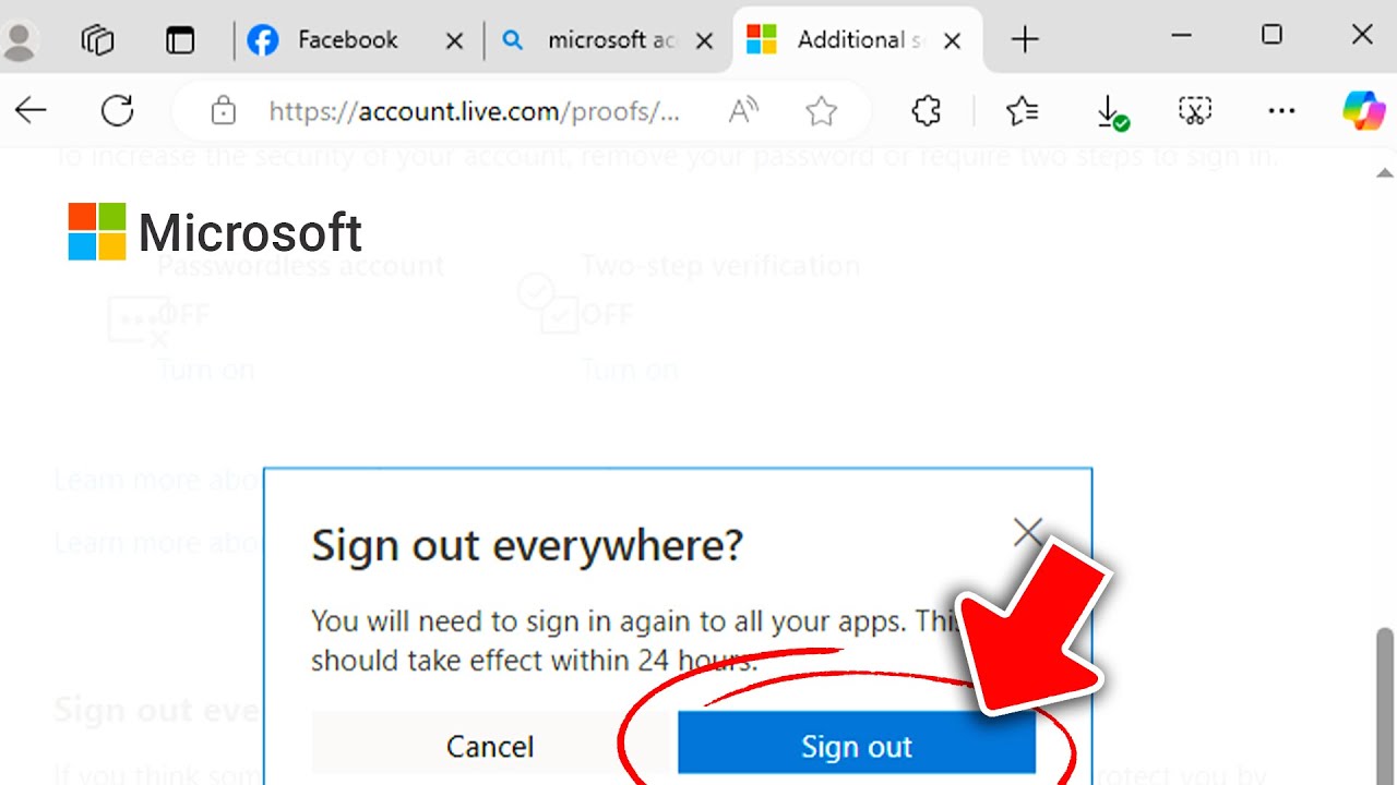 How to Sign Out Your Microsoft Account from all Devices - YouTube