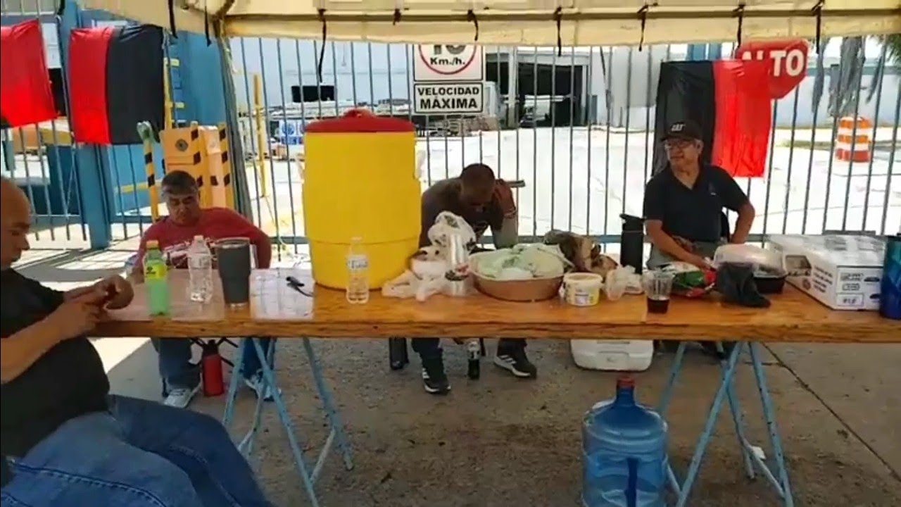 Continua la huelga en la empresa Collado en Matamoros Tamaulipas 8-Ago ...