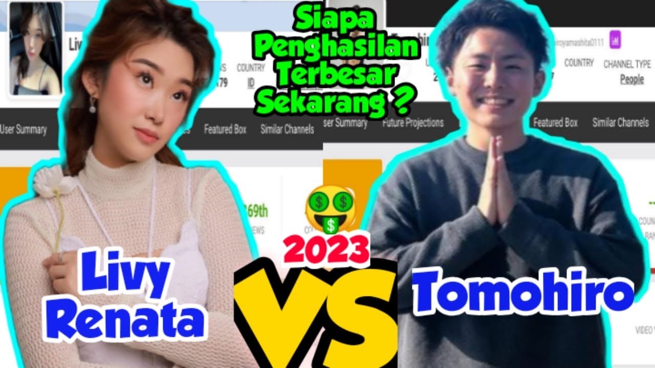 📌Livy Renata VS Tomohiro Yamasitha | Bongkar Siapa Penghasilan Terbesar Saat ini 😱 - YouTube