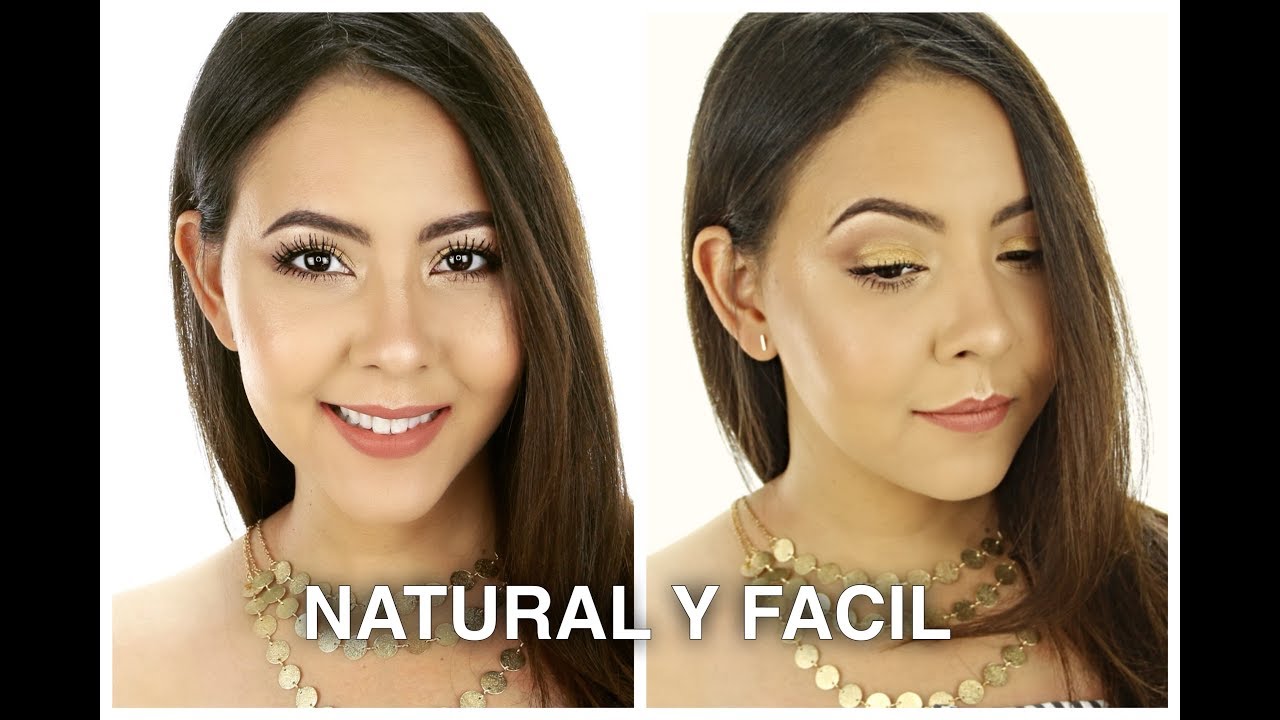 TUTORIAL MAQUILLAJE NATURAL Y FACIL - YouTube