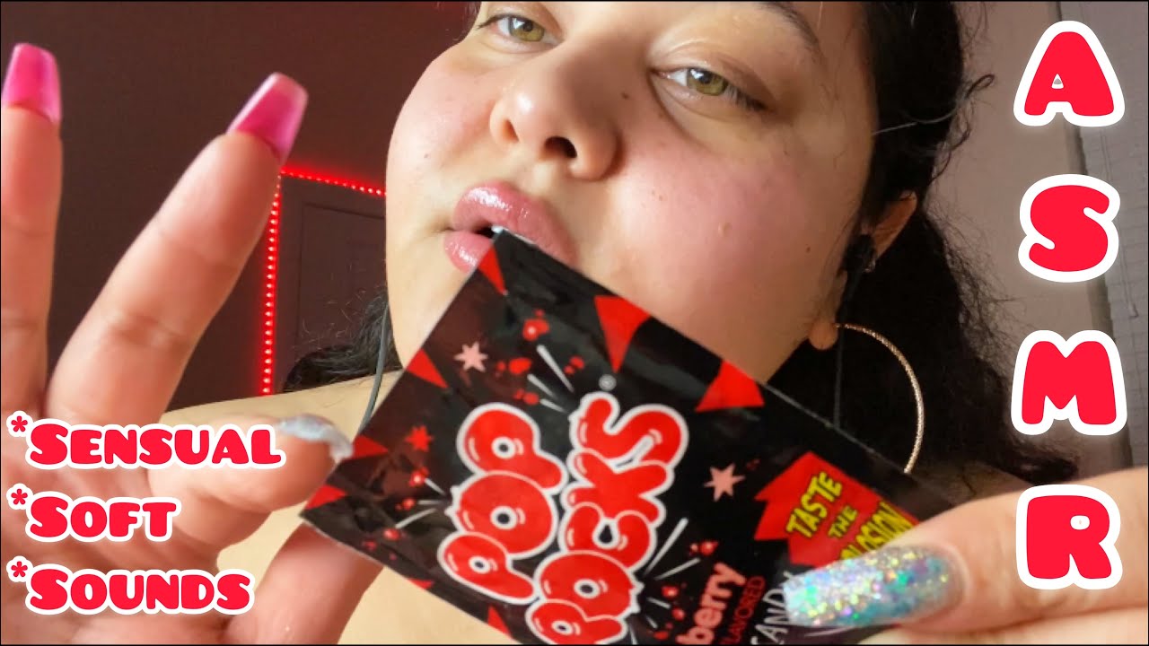ASMR | Eating Pop Rocks | Sensual Mouth Sounds - YouTube