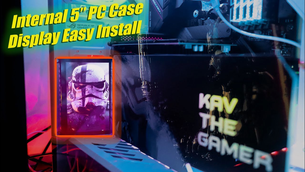 Easy Install 5” Internal Monitor For Gaming PC 🔥 #howto #tutorial - YouTube