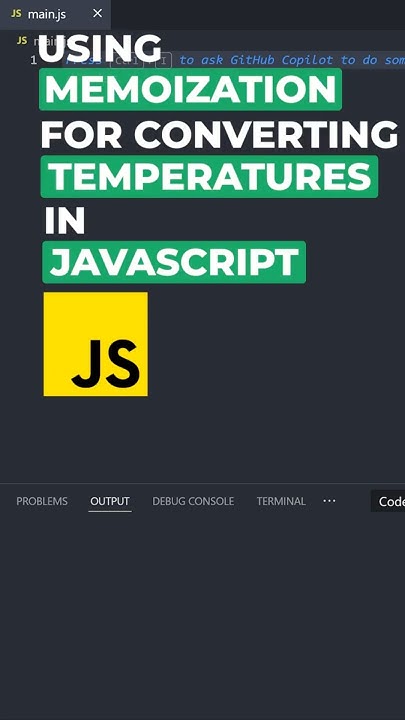 Memoization in JavaScript 🔥 for Temperature Conversion #coding #javascriptdev #javascript - YouTube