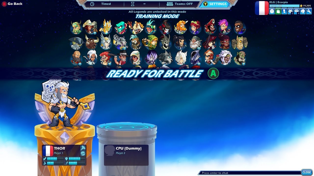Brawlhalla Gameplay Thor : Le Dieu Du Tonnerre Arrive Sur Brawlh ...