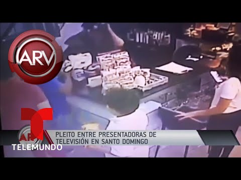 Golpiza de periodista a otra porque se metió con su ex | Al Rojo Vivo | Telemundo