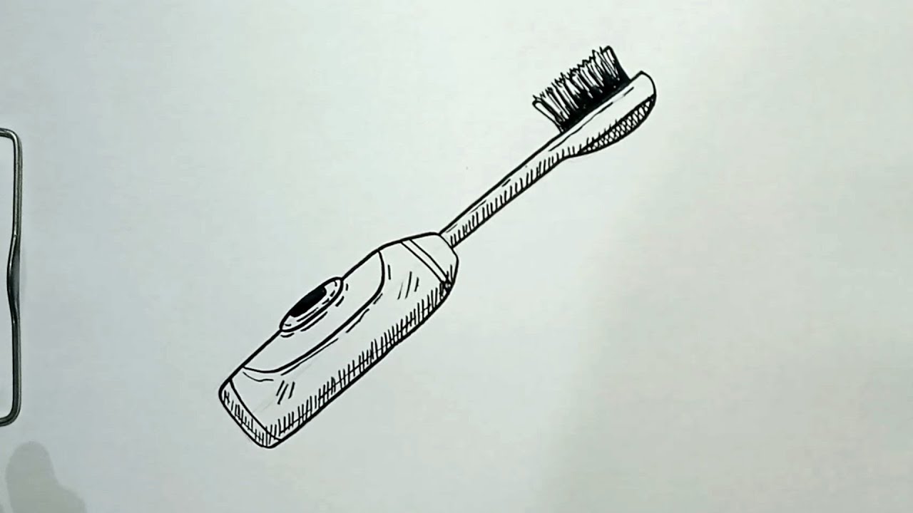 Toothbrush Pencil Drawing