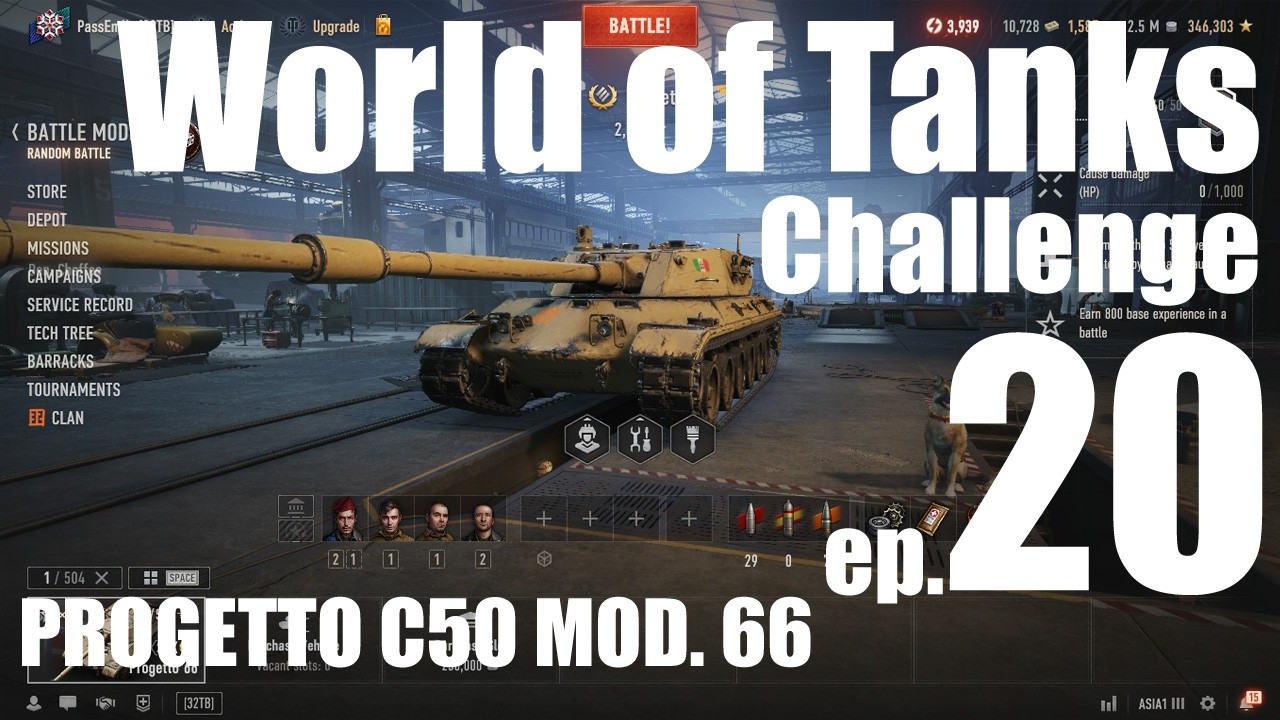 World of Tanks - Challenge ep.20 - PROGETTO C50 MOD. 66 /รู้ทั้งรู้ว่า ...
