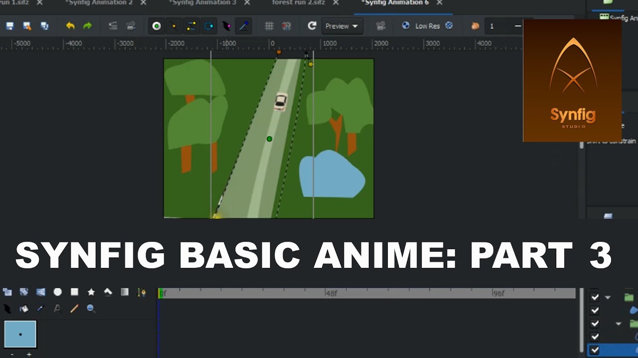 Basic Synfig Studio Scene Creation Running Car (P3) - YouTube