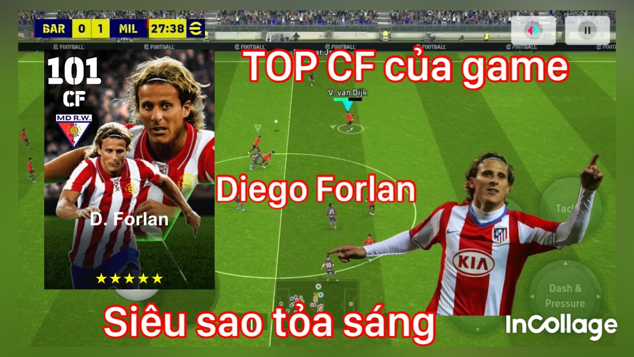Quá cháy 🔥 quá ảo diệu với Huyền thoại Diego Forlan clb ATM.đá sướng ...