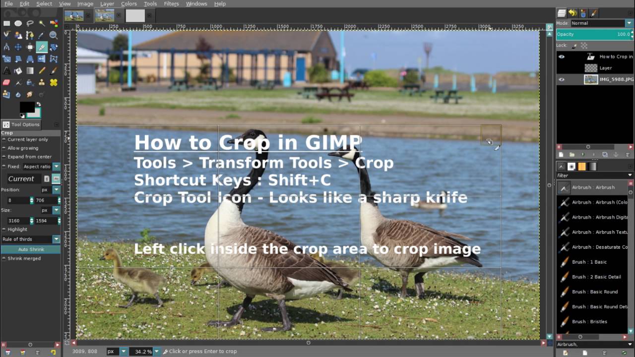 GIMP Crop Tutorial YouTube gimp-crop-tutorial-youtube