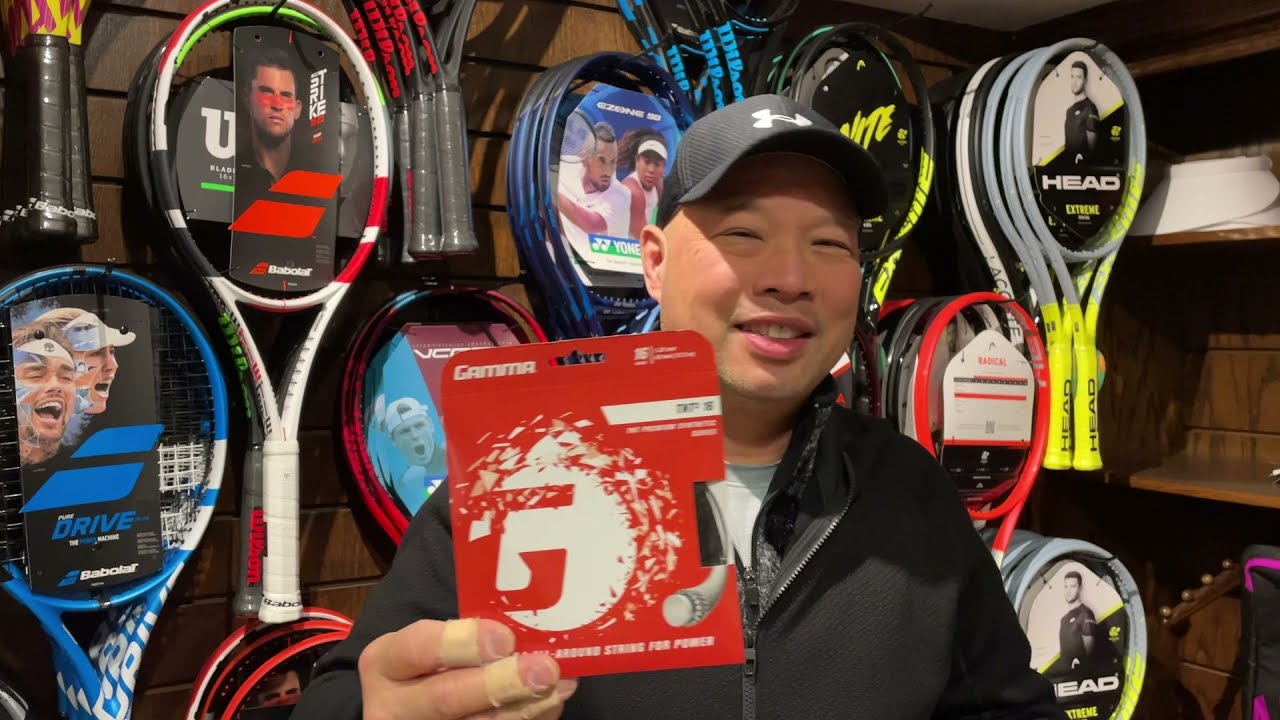 WHAT IS THE BEST CROSS TENNIS STRINGS WHEN DOING A HYBRID? - YouTube