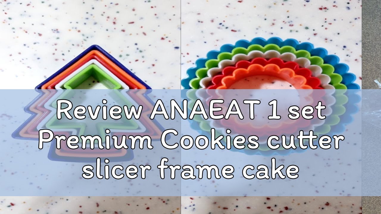 Review ANAEAT 1 set Premium Cookies cutter slicer frame cake Christmas ...