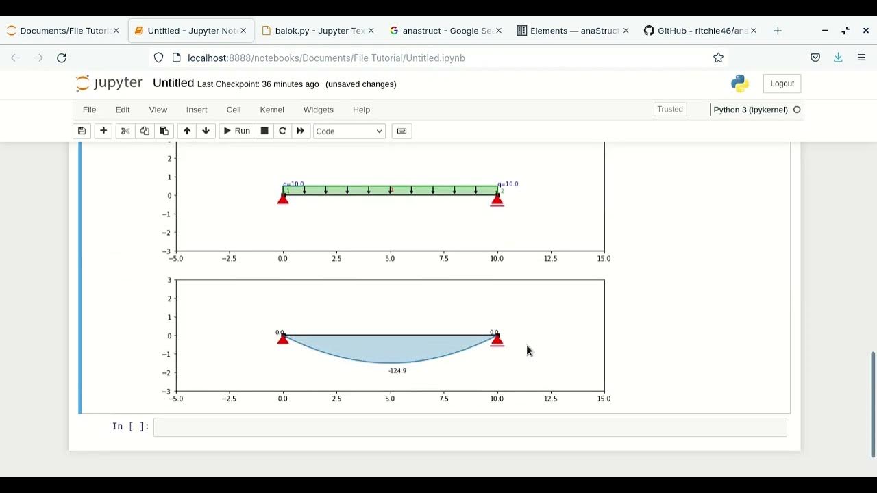 anaStruct - Handcalcs: Analisa Struktur dan Desain Balok - YouTube