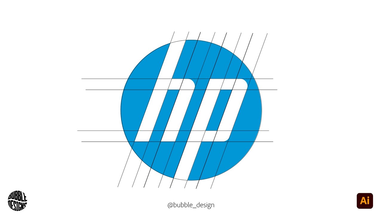 How to Design HP Logo in Adobe Illustrator | Logo Design Tutorial - YouTube