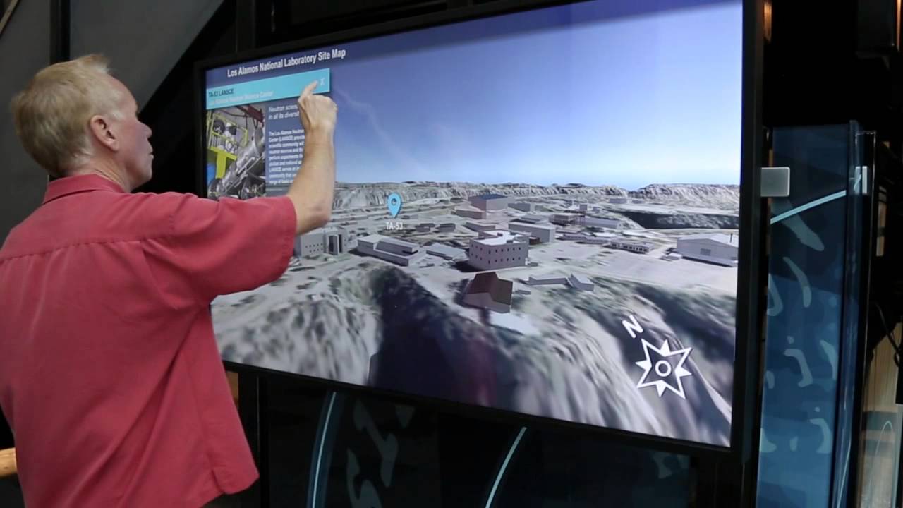 Interactive Map Kiosk - YouTube