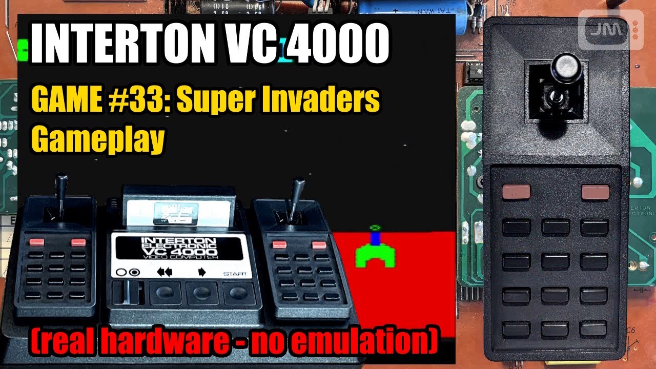 Interton VC 4000 Game #33: Super Invaders gameplay (real hardware - no ...