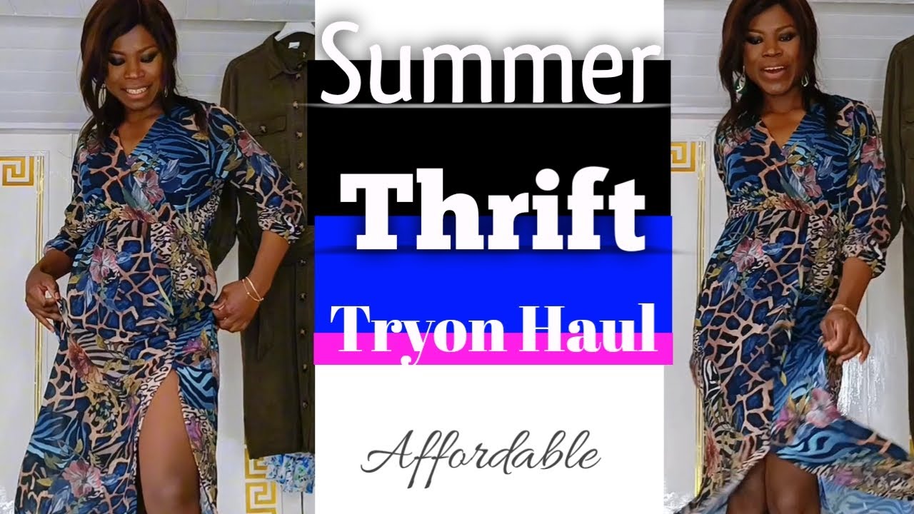 Thrift Tryon Haul, New finds & how much I spent #thrift #affordable # ...