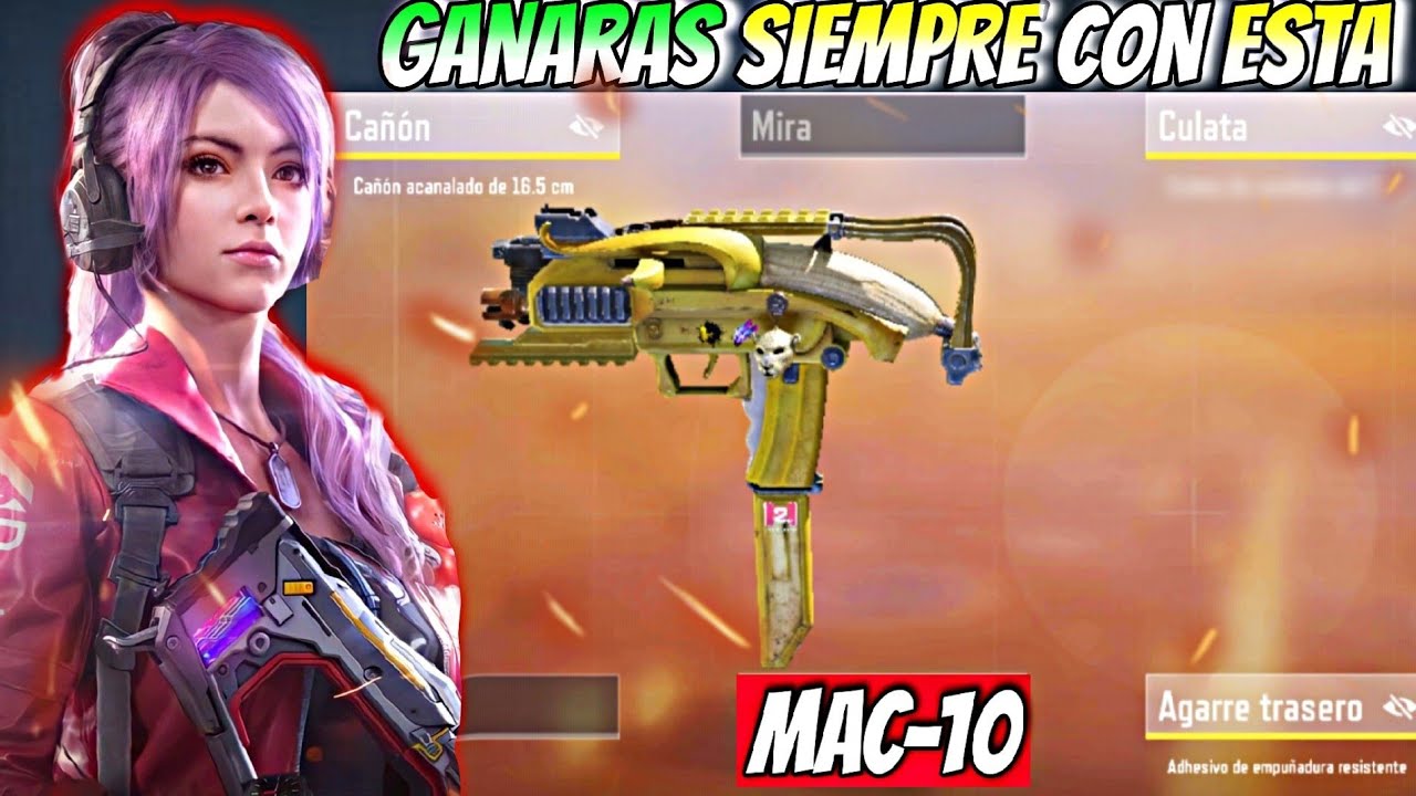 😎MATA RAPIDO! LA MEJOR CLASE DE LA MAC 10 COD MOBILE BATTLE ROYALE ...