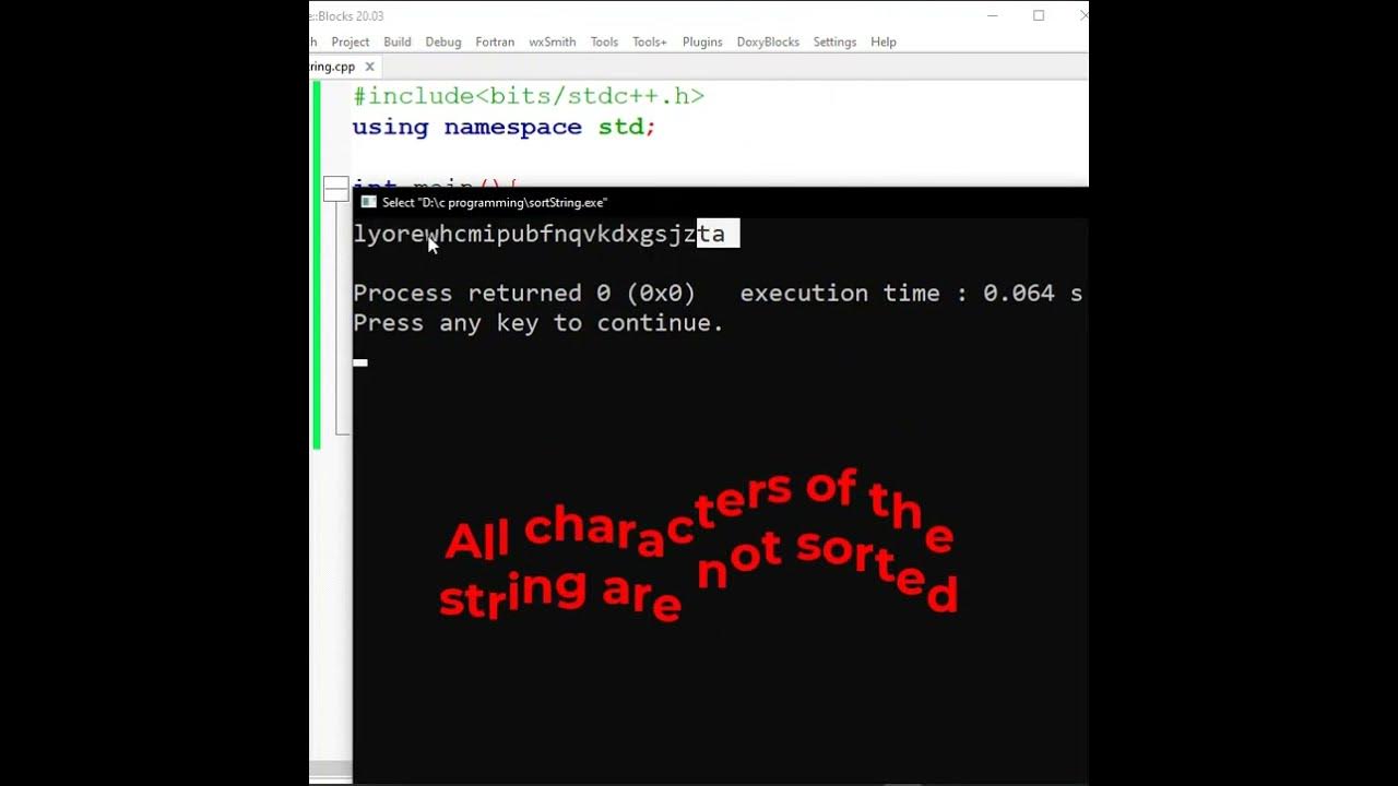 C How To Sort A String In Alphabetical Order In C C YouTube c-how-to-sort-a-string-in-alphabetical-order-in-c-c-youtube