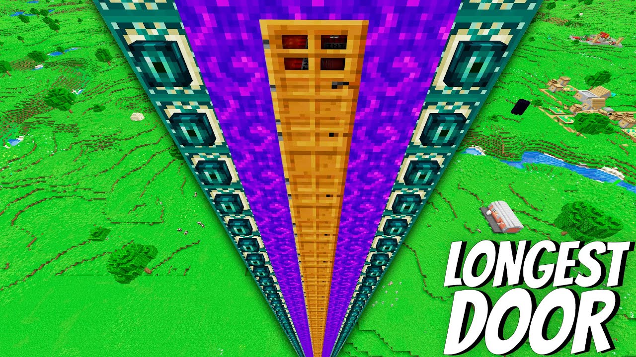 I found a LONGEST DOOR in Minecraft ! What's inside the SECRET ENDER ...