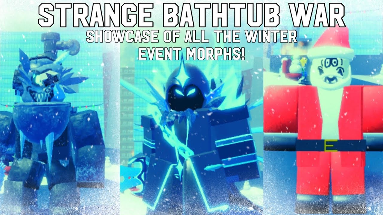 Showcasing the New Winter Event Morphs! (ALL 10) | Strange Bathtub War ...