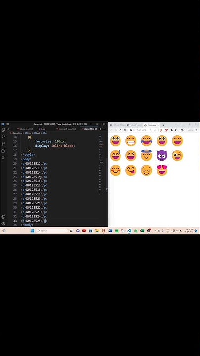How to add emoji in html | part 1 | #emoji #shorts #short #viral #html ...