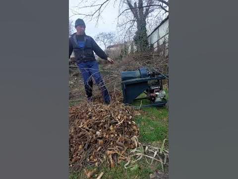 шнековый измельчитель веток - YouTube