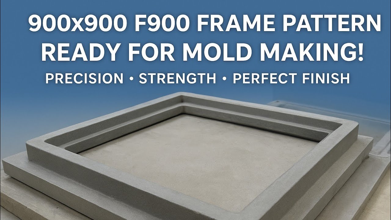 900x900 F900 FRP Frame Pattern – Full Process from Preparation to Mold ...