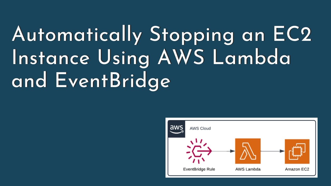 Automatically Stopping An Ec2 Instance Using Aws Lambda And Eventbridge 7543