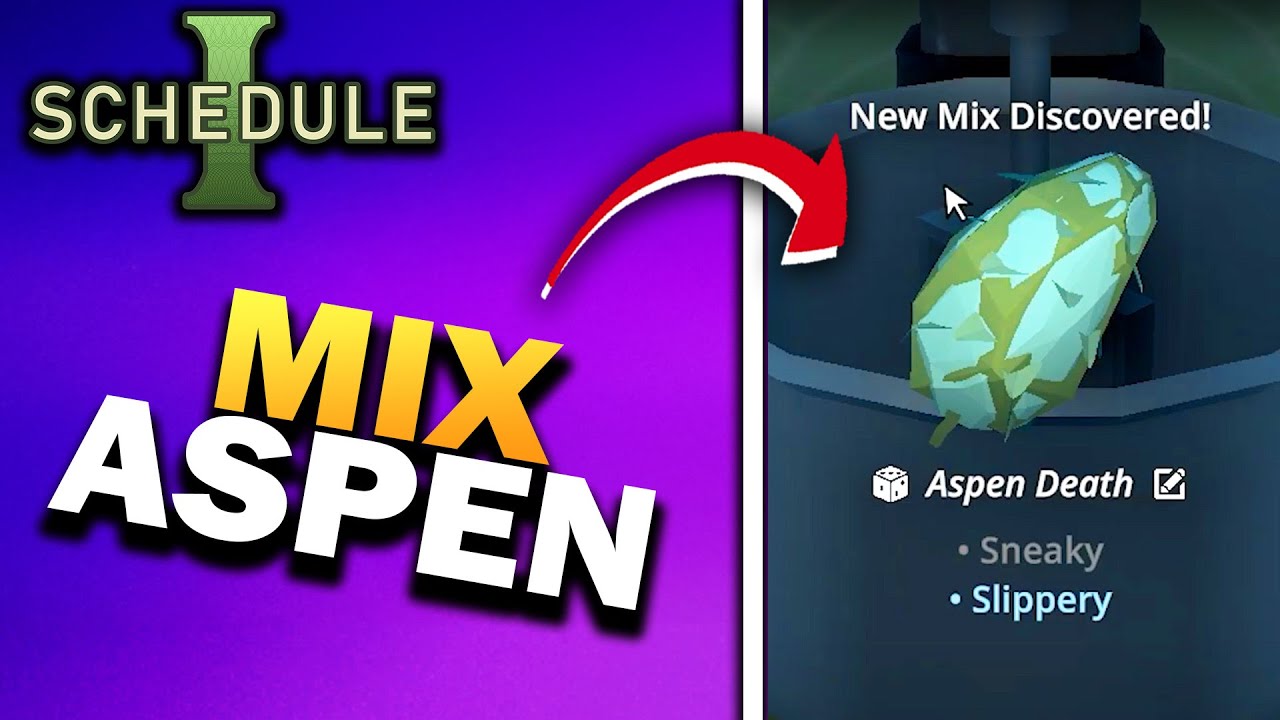 How To Create Aspen Death in Schedule 1 - Full Guide - YouTube