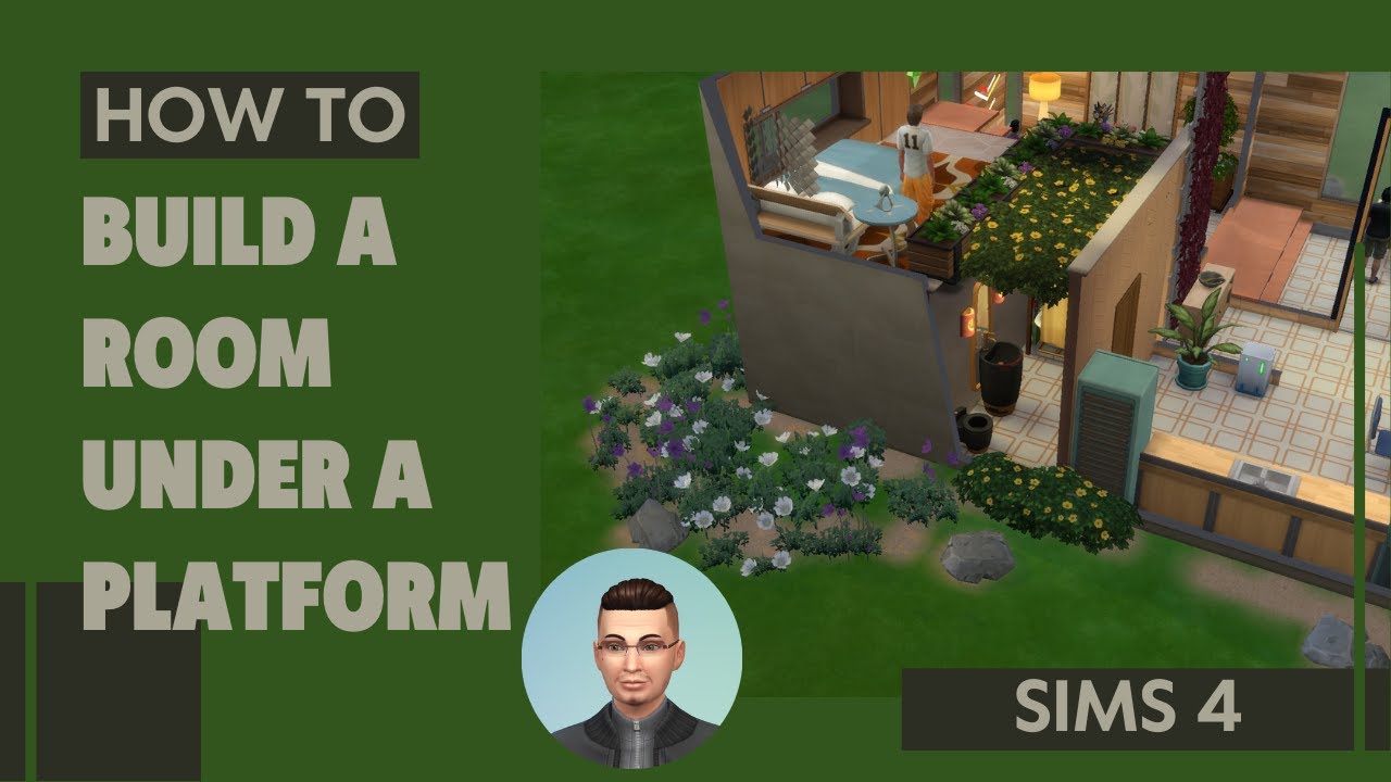 How to Build Under a Platform in The Sims 4 - YouTube