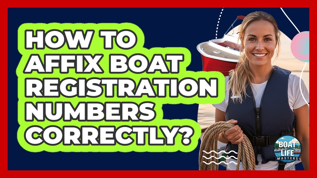 How To Affix Boat Registration Numbers Correctly? - YouTube