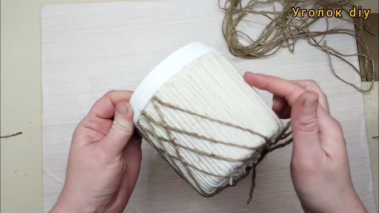 Красота из ведерка и бельевой веревки #мусорвдело - YouTube