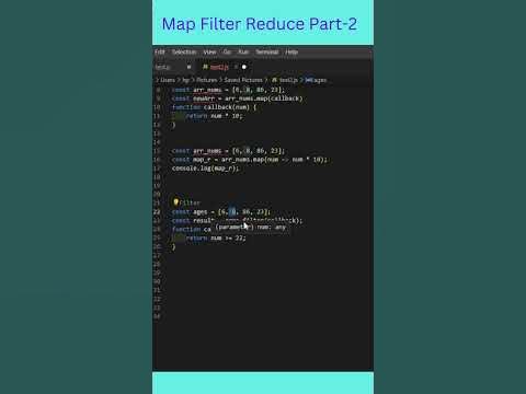 Must Know #javascript Map Filter Reduce Part-2 #shorts #youtubeshorts #hindi - YouTube