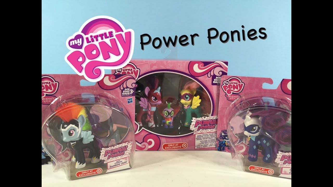 Power Ponies My Little Pony Unboxing Rainbow Dash Twilight Spike & more ...