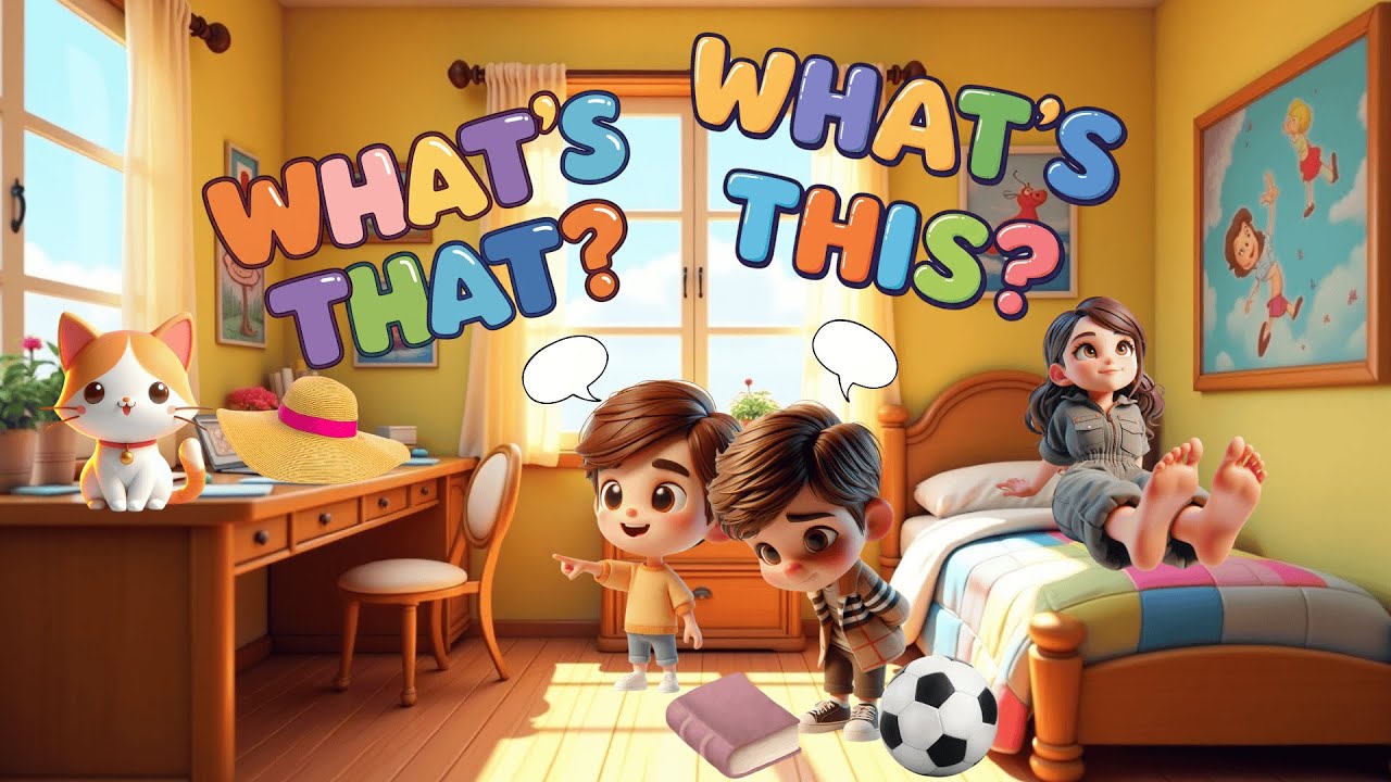 What's This? What's That? | Easy English Song for Kids (Shoe, Ball ...
