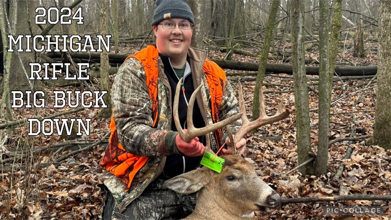 HUGE MICHIGAN BUCK DOWN!! 2024 RIFLE SEASON! THE STORY OF “TONY” - YouTube