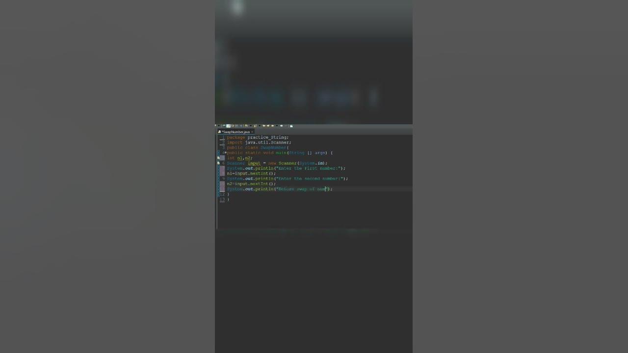 Swapping 2 Number Without Using Third Variable In Java Javaprogrammingcoding Swaping