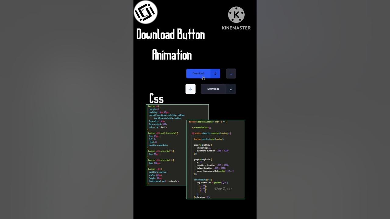 Web Development Download Button Animation Using Html And Css 🤩 Devarea Csstricks Html Css