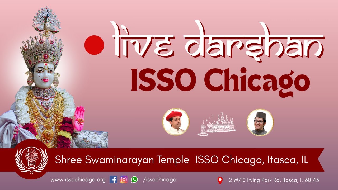 🔴 LIVE - ISSO Chicago Shree Swaminarayan Temple - YouTube
