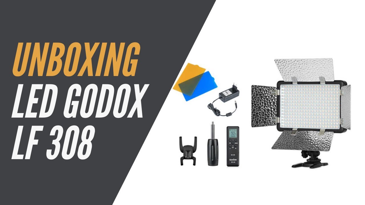 LED GODOX LF308 (Unboxing) - YouTube