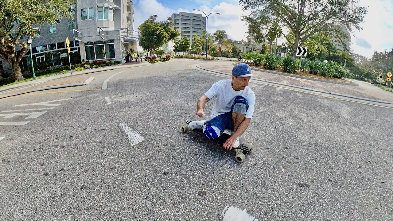 Windy street longboarding / Battling 25mph gusts on longboard / Sarasota Florida - YouTube