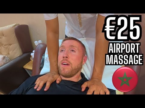 The Best AIRPORT Head Massage in The World is in MOROCCO! | ASMR